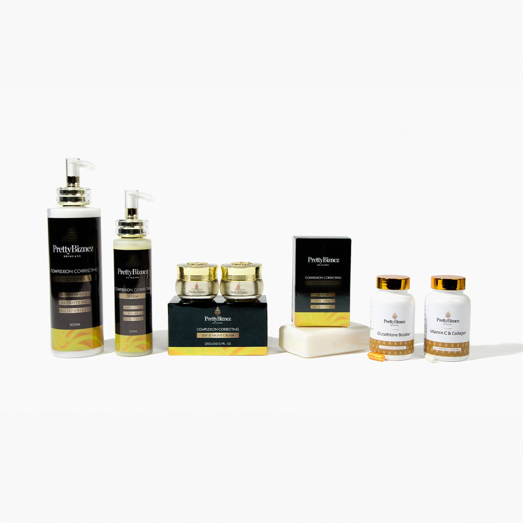 Complexion Correction Bundle – 6-Piece Skincare Set for Brightening ...