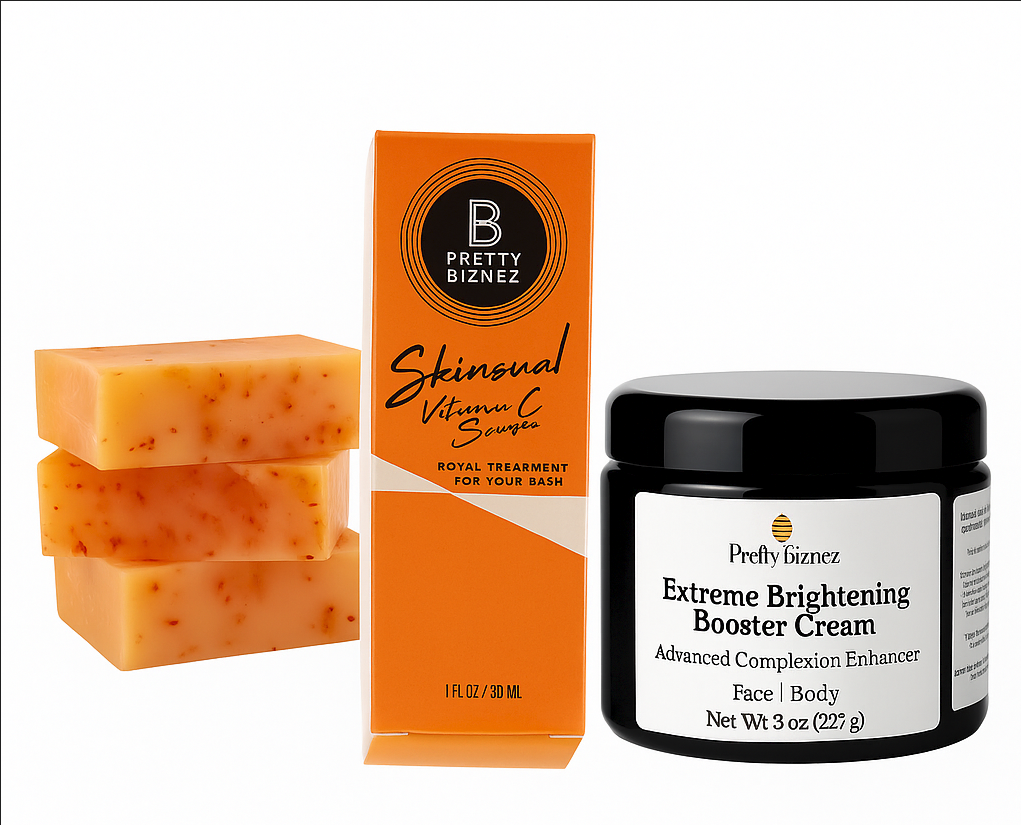 Extreme Glow Bundle – Skinsual 3-Piece Brightening Kit - (Booster crea ...
